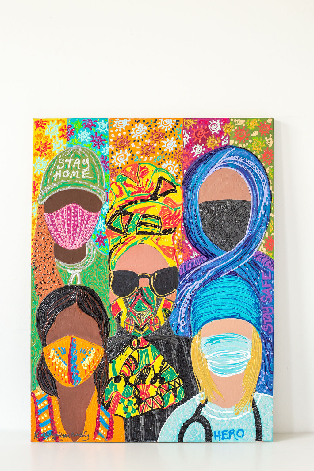 Corona Girls (COVID Girls: We're All Niqaabis Now!) 18 x 24 inches ...